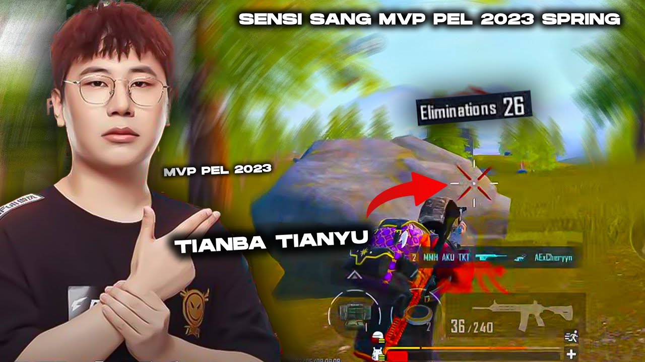 26 KILL ! TERNYATA INILAH SENSI DARI MVP PEL 2023 TIANBA TIANYU | Sensitivitas PUBG Mobile ...
