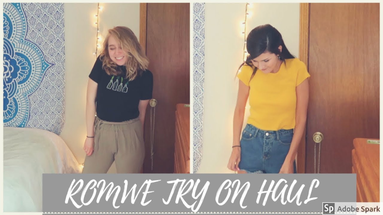 ROMWE TRY ON HAUL - YouTube