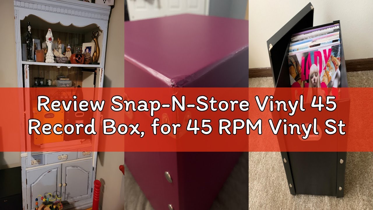 Review Snap-N-Store Vinyl 45 Record Box, for 45 RPM Vinyl Storage, 8.25 ...