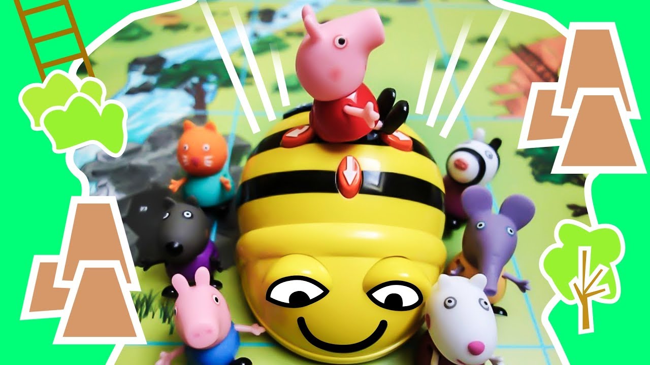 Peppa Pig y sus amigos juegan con el Bee Bot 🎁Vídeos de juguetes en ...