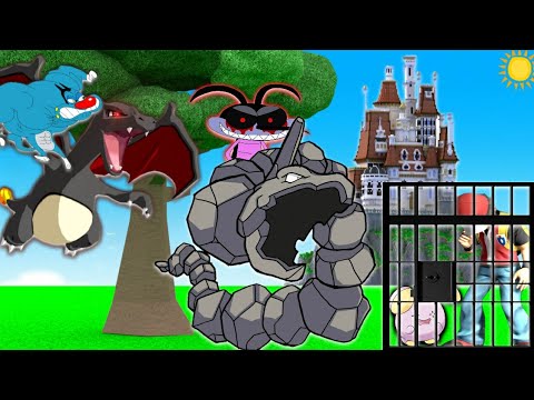Cockroaches Captured All Villagers + Pokemon Trainer | Oggy & Jack ...