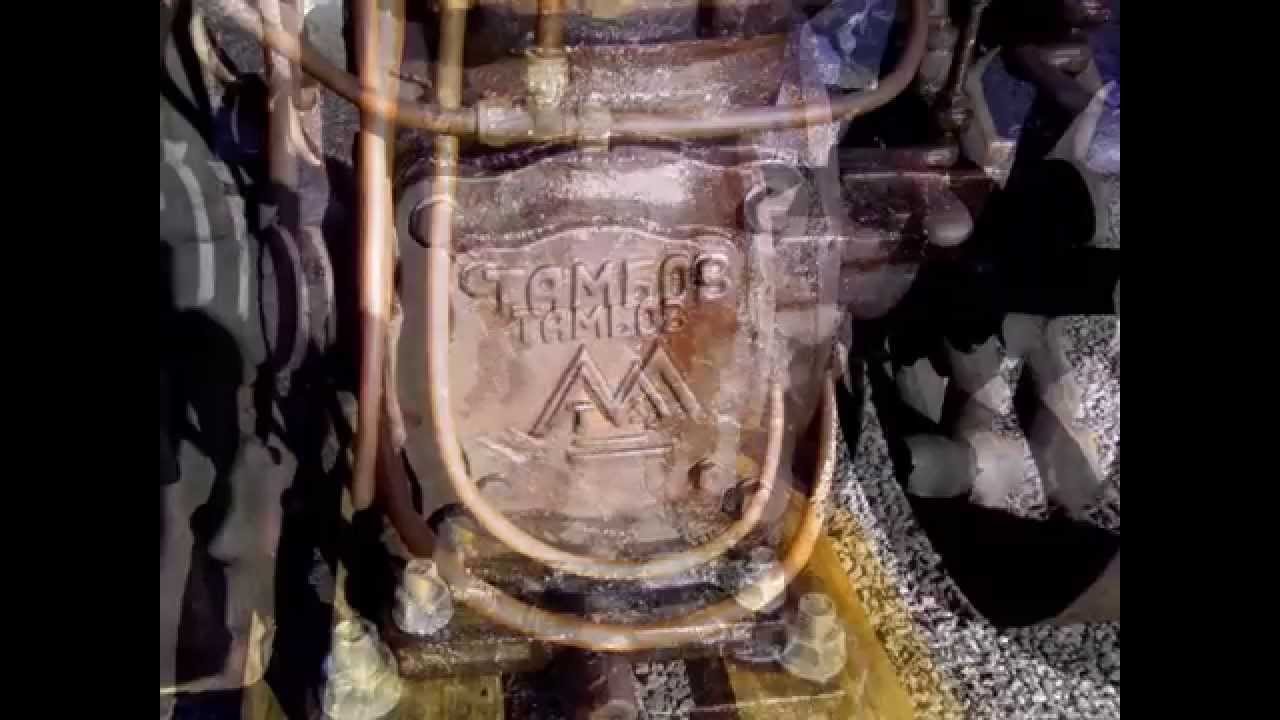 Tambovets Hot Bulb Engine (Semidiesel), керосинка Тамбовец - YouTube