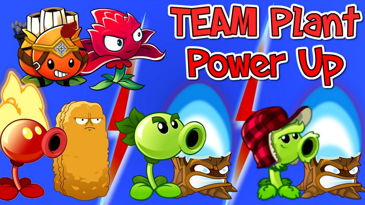 Plants vs. Zombies 2 Gameplay New TEAM PLANT POWER UP Vs Zombies PVZ 2 ...