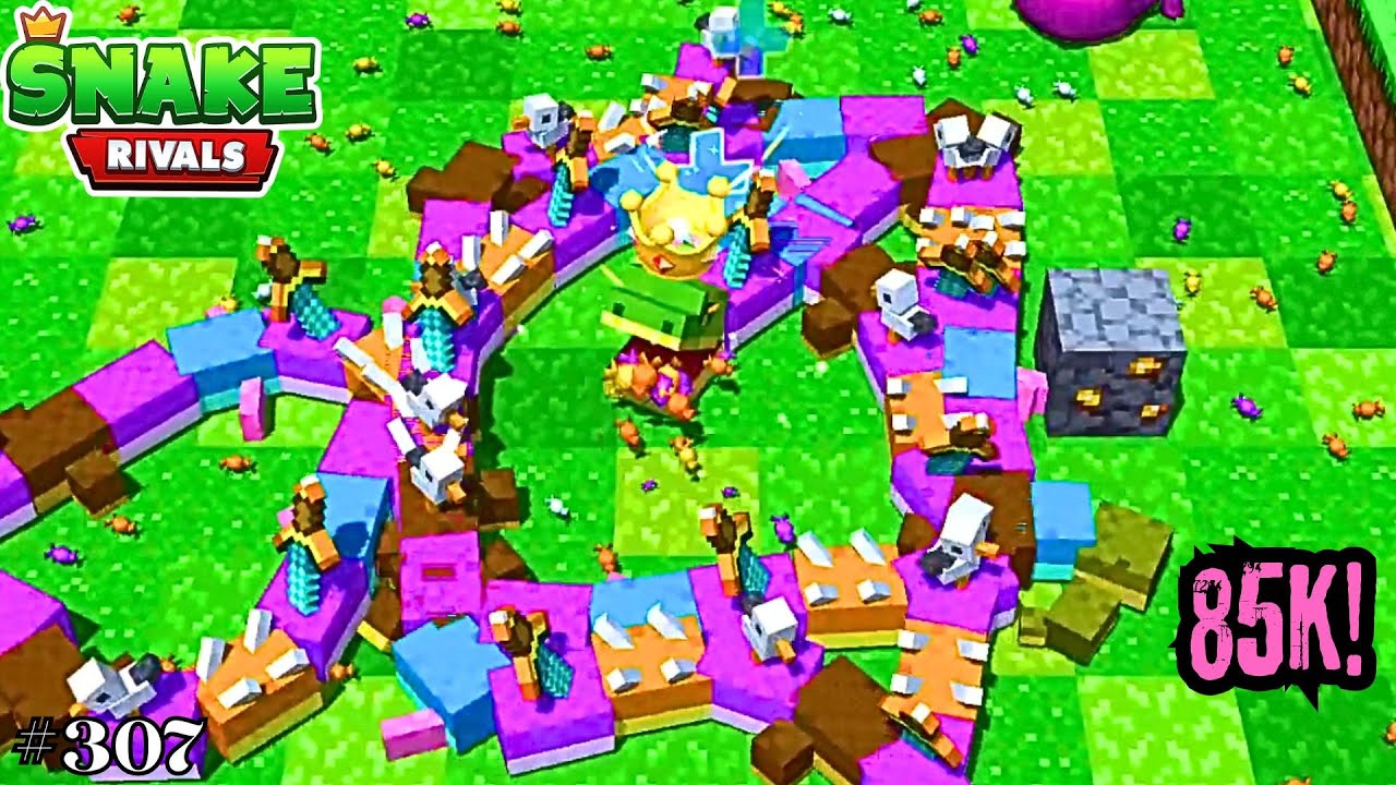 Snake Rivals | SNAKE BYTE Snake Gameplay | 85k Score | The ...