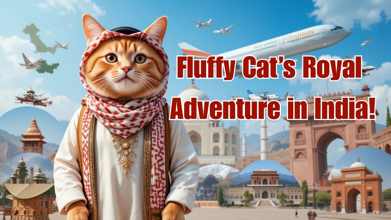 Funny Fluffy Orange Arabic Cat Visits India With Narendra Modi ...