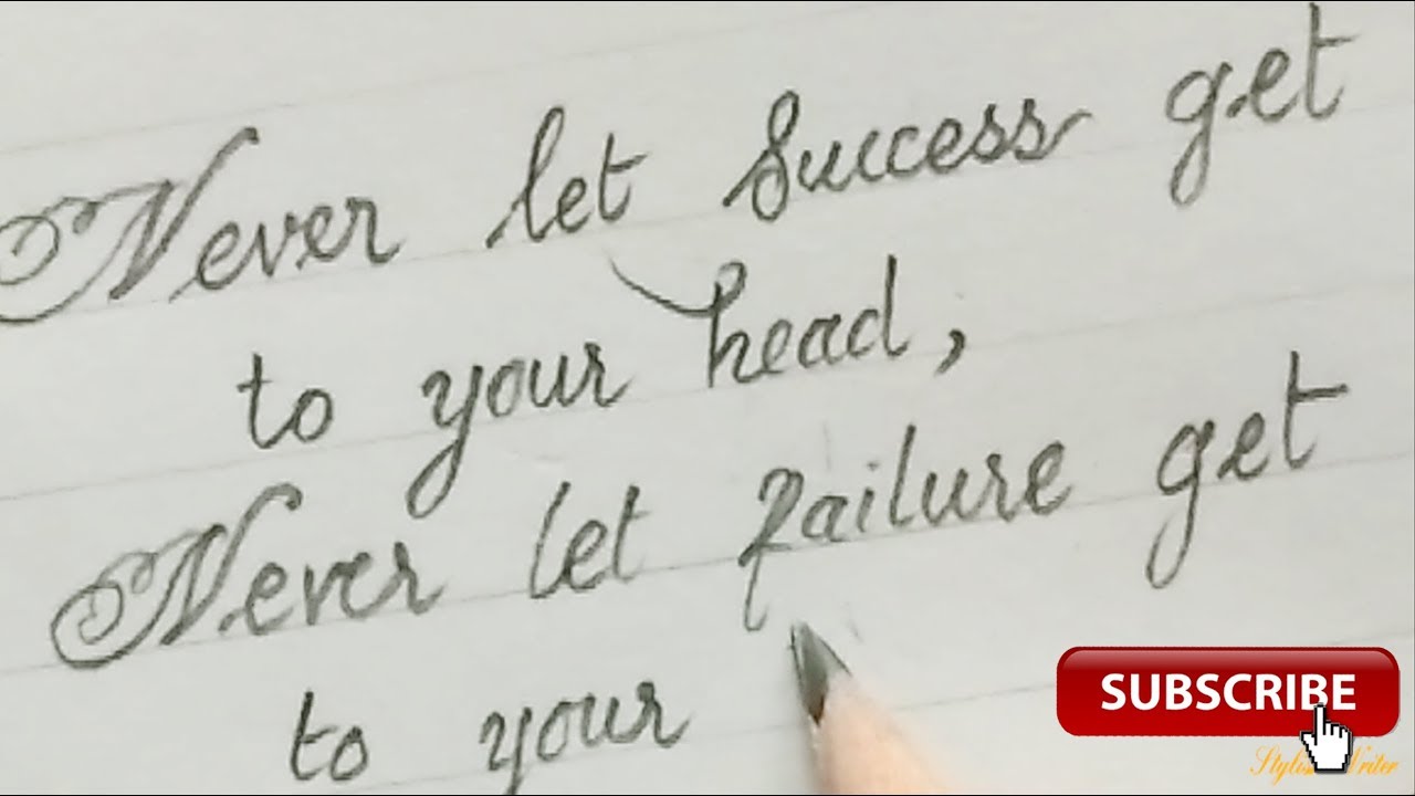 How to write good handwriting in pencil | Pencil Calligraphy | Stylish ...