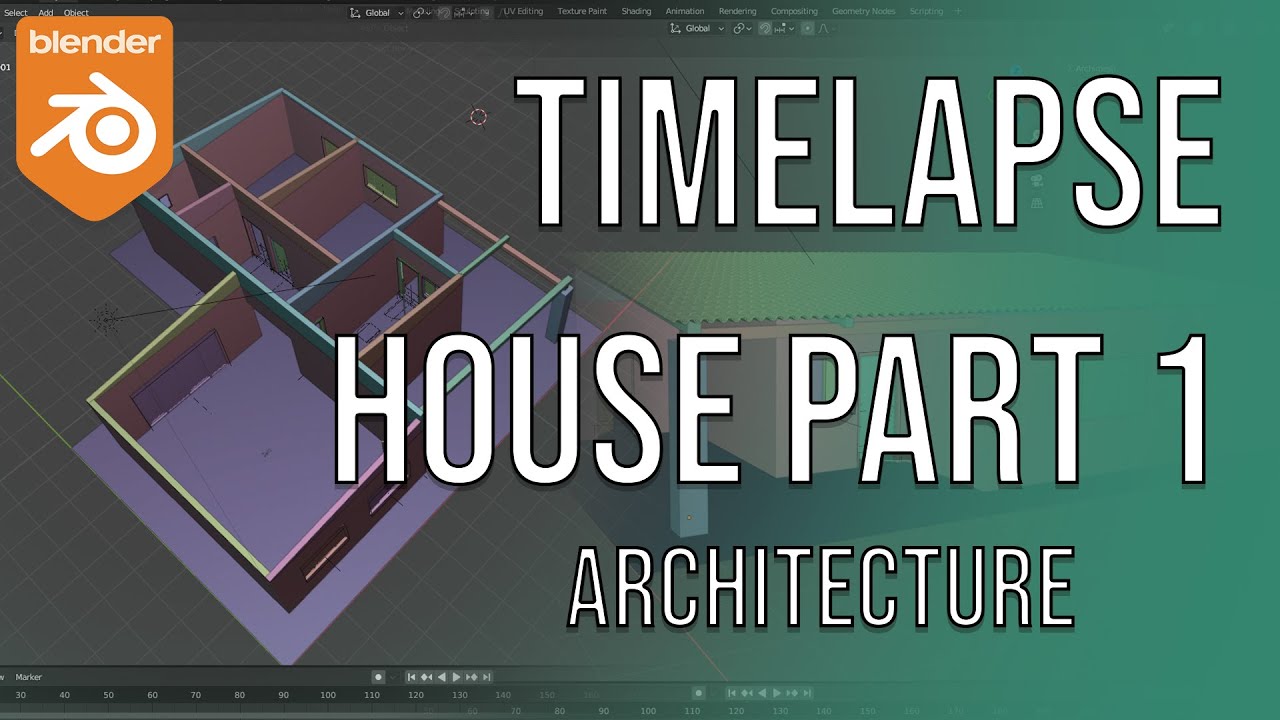 TimeLapse House Part 1 - Blender, using Archimesh Addon - YouTube