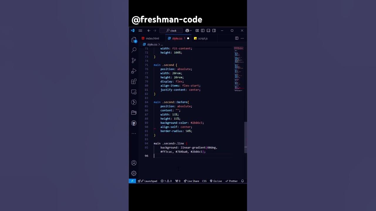 Shorts Webdevelopment Programming Coding Htmlcssjavascript Html Css Js Clock ⏰ Youtube 