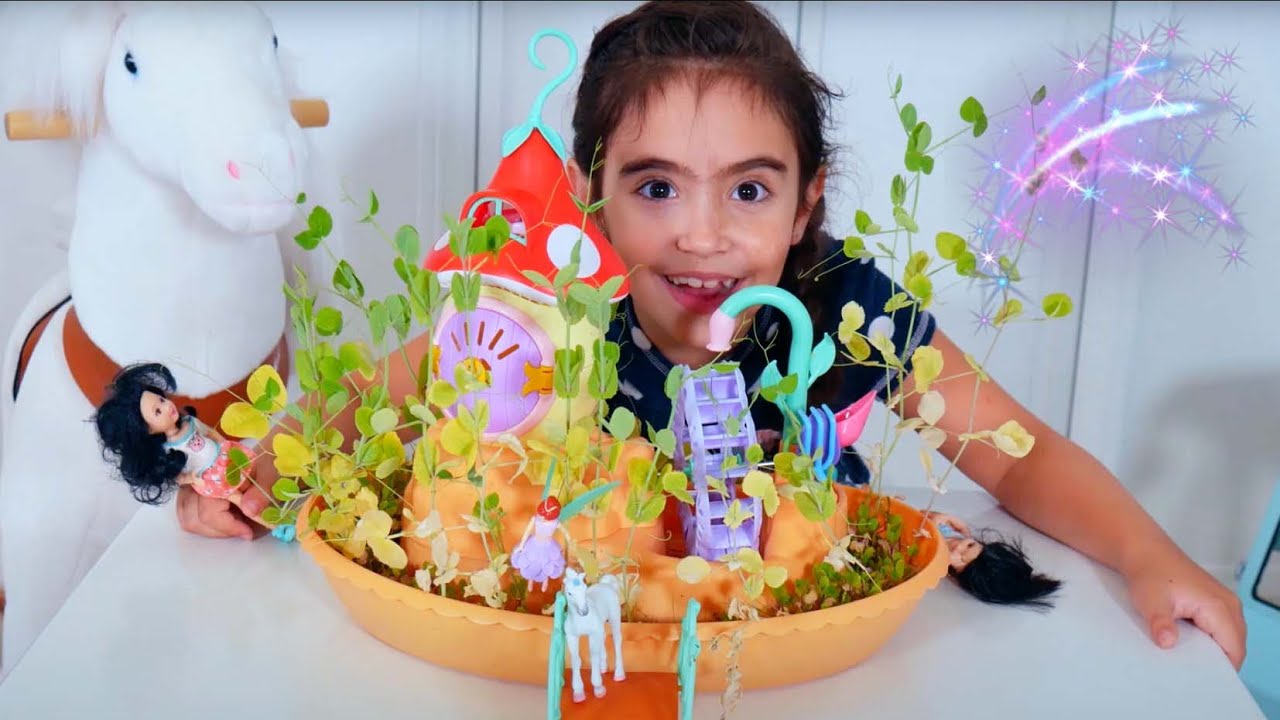 Renee Plants a Magical Fairy Light Garden - YouTube