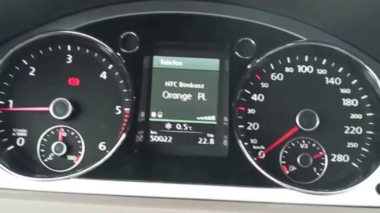 Tacho MFA Premium VW Passat CC B6 3C - YouTube