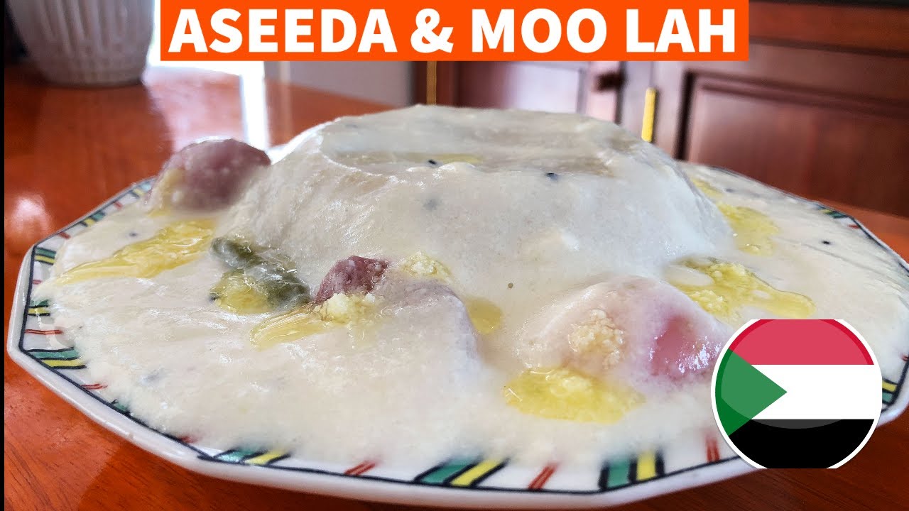 Sudanese Traditional Dish: Aseeda and Moo lah - YouTube