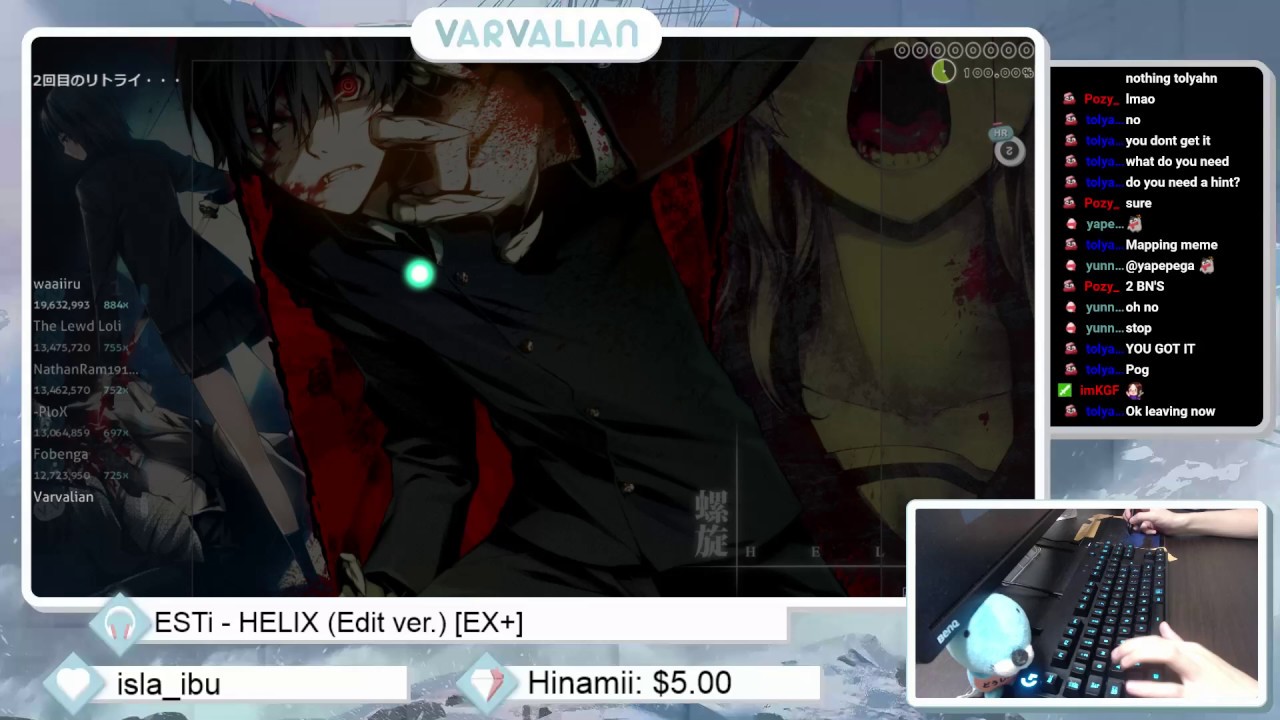 osu! | Varvalian | ESTi - HELIX (Edit ver.) [EX+] +HR 98.81% FC 402pp ...