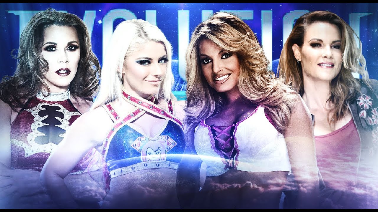 Alexa Bliss and Mickie James Vs Trish Stratus and Lita | WWE Evolution ...