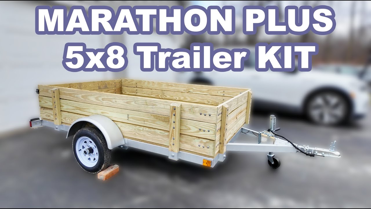 Marathon Galvanized Galvalume Plus 5x8 Utility Trailer Kit - YouTube