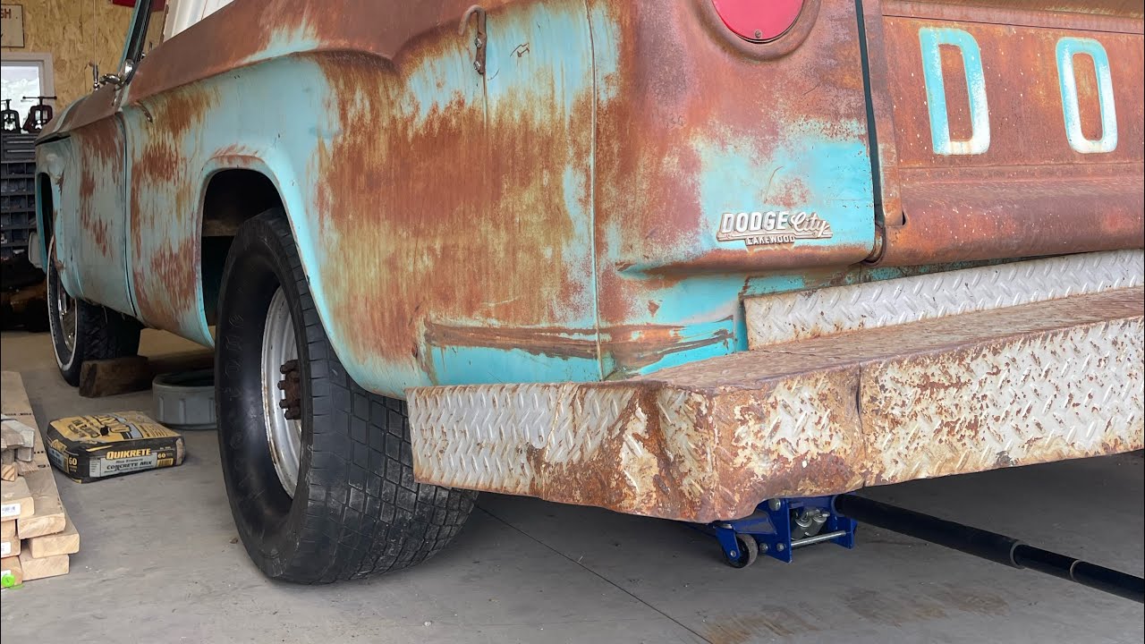 Our 1963 D200 Gasser project Millie got some new Firestone 7.5/14.00-16 ...