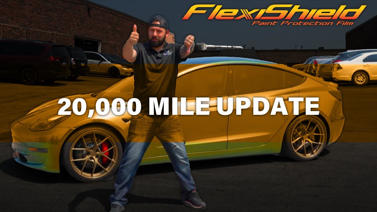 FlexiShield Color PPF 20,000 mile update - YouTube