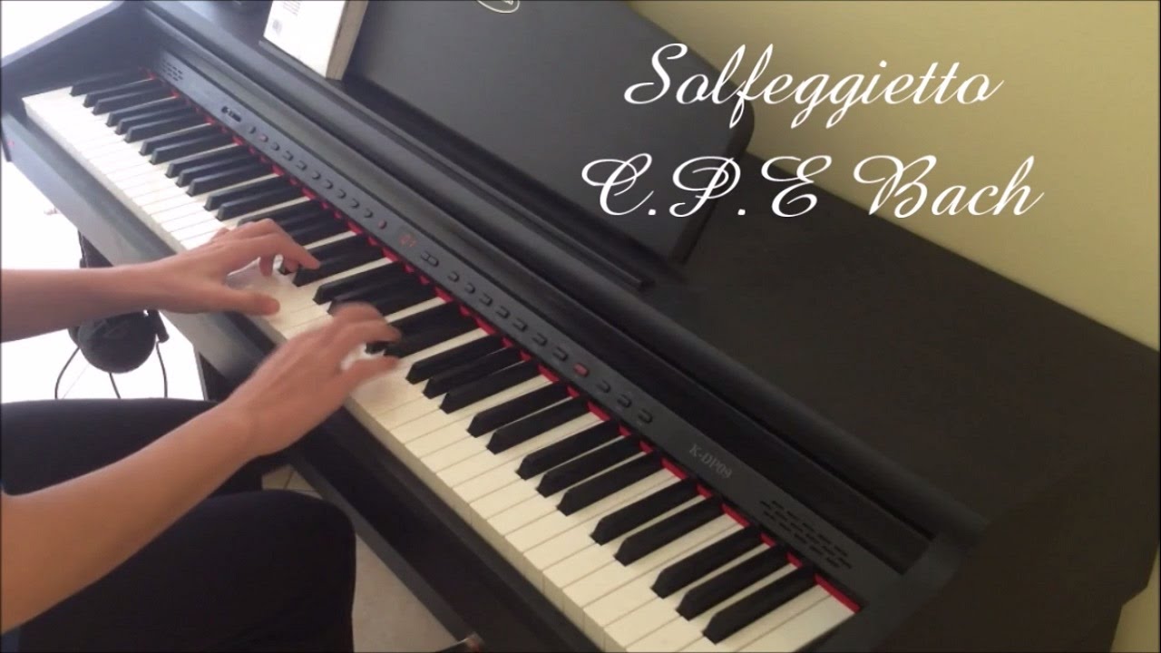 Solfeggietto - C.P.E Bach - Piano - YouTube