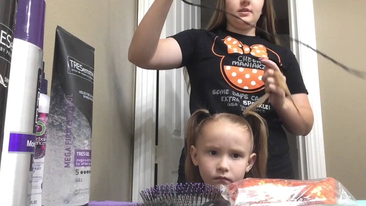 Mini Cheer Bun Tutorial - YouTube