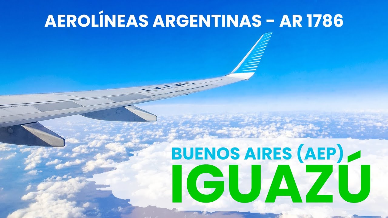 Vuelo desde Buenos Aires (AEP) a IGUAZU! Aerolíneas Argentinas AR1786 ...