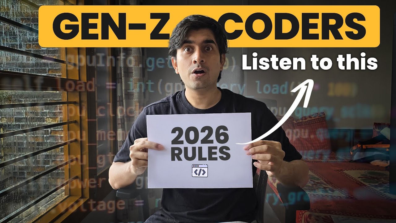 The *Only* Career Advice Gen Z Coders Need for 2026 - YouTube