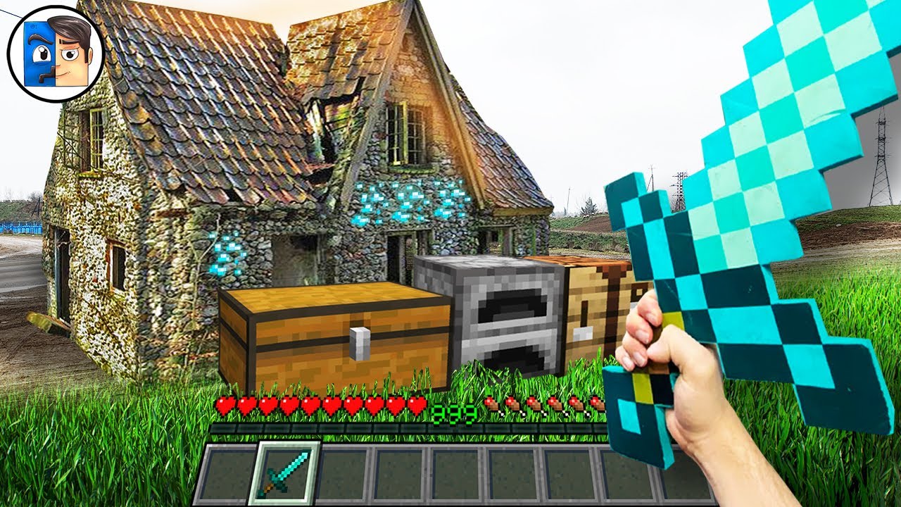 Minecraft in Real Life POV - VILLAGER SECRET BASE in Realistic ...
