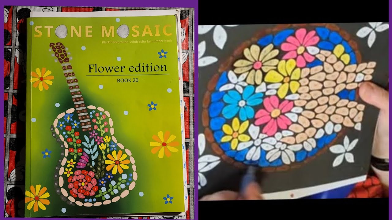 Live Coloring Chat In Stone Mosaic Flower Edition Book 20 Belba Family ...