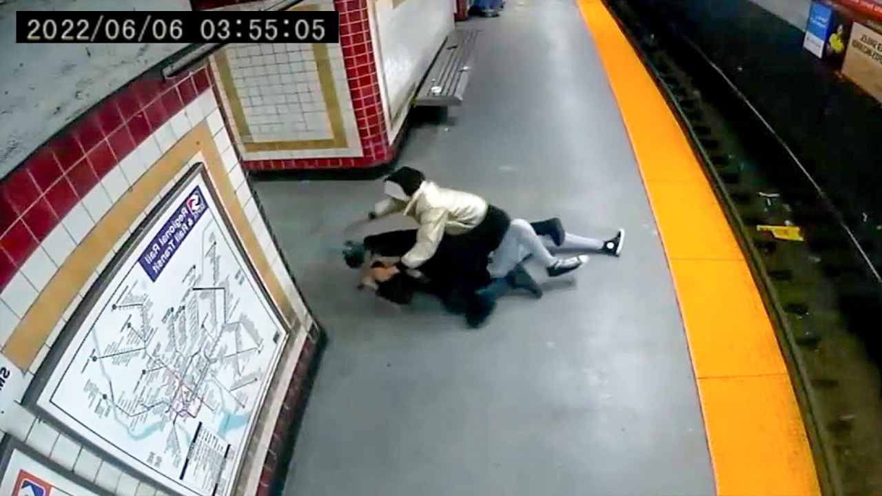 1 Hour of TERRIFYING NYC Subway Moments Caught on Camera (Part 6) - YouTube