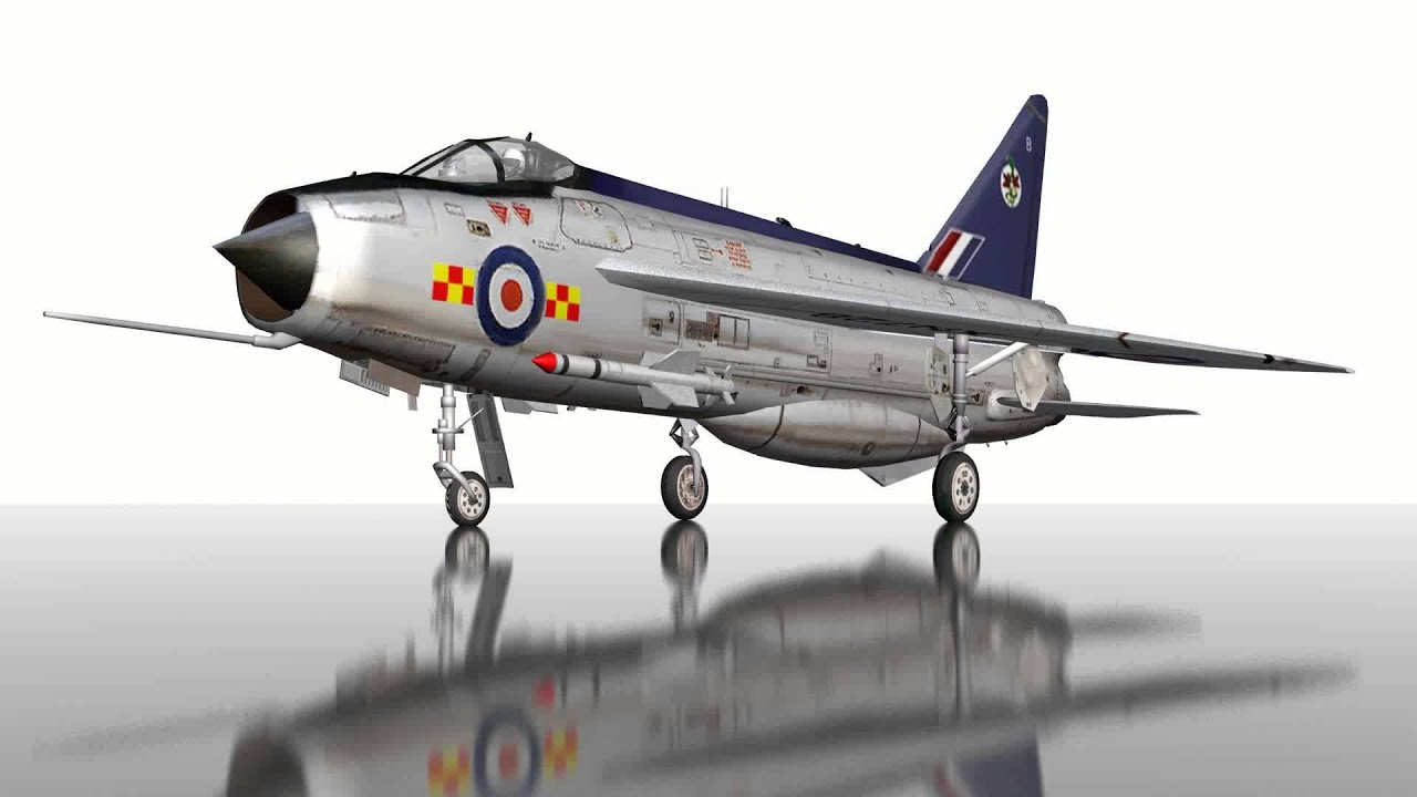 RAF English Electric Lightning F2 3D model from CGTrader.com - YouTube