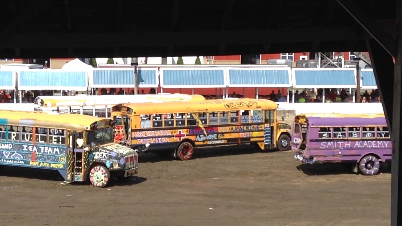 School bus Demolition Derby - YouTube