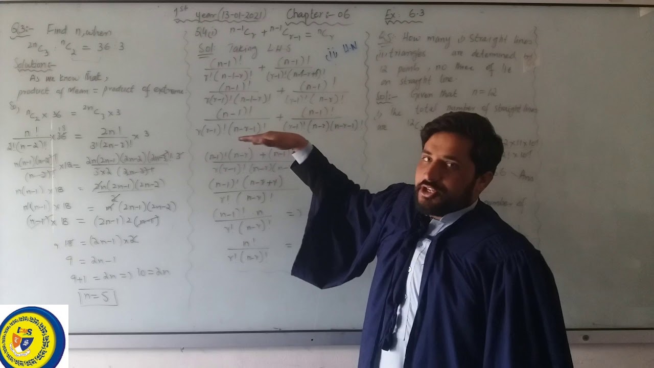 1st year Math lecture 13 January 2021 - YouTube
