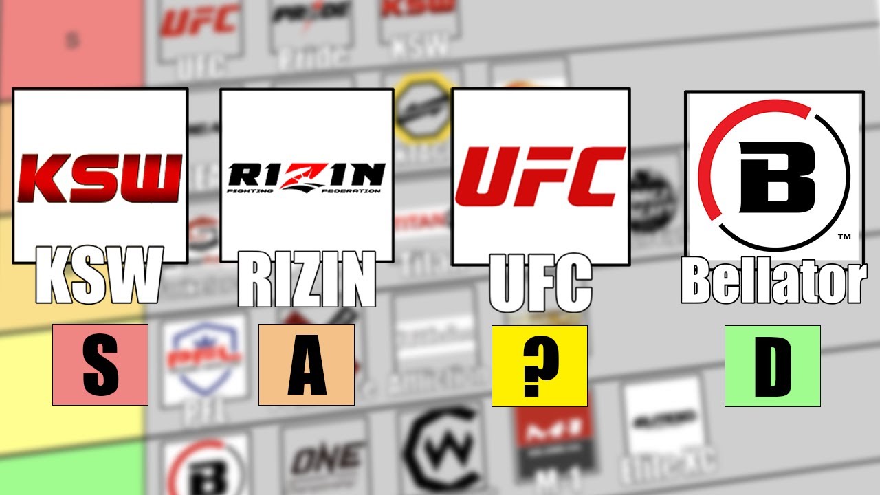 Every MMA Organization Tier List (Based Strictly on Entertainment ...
