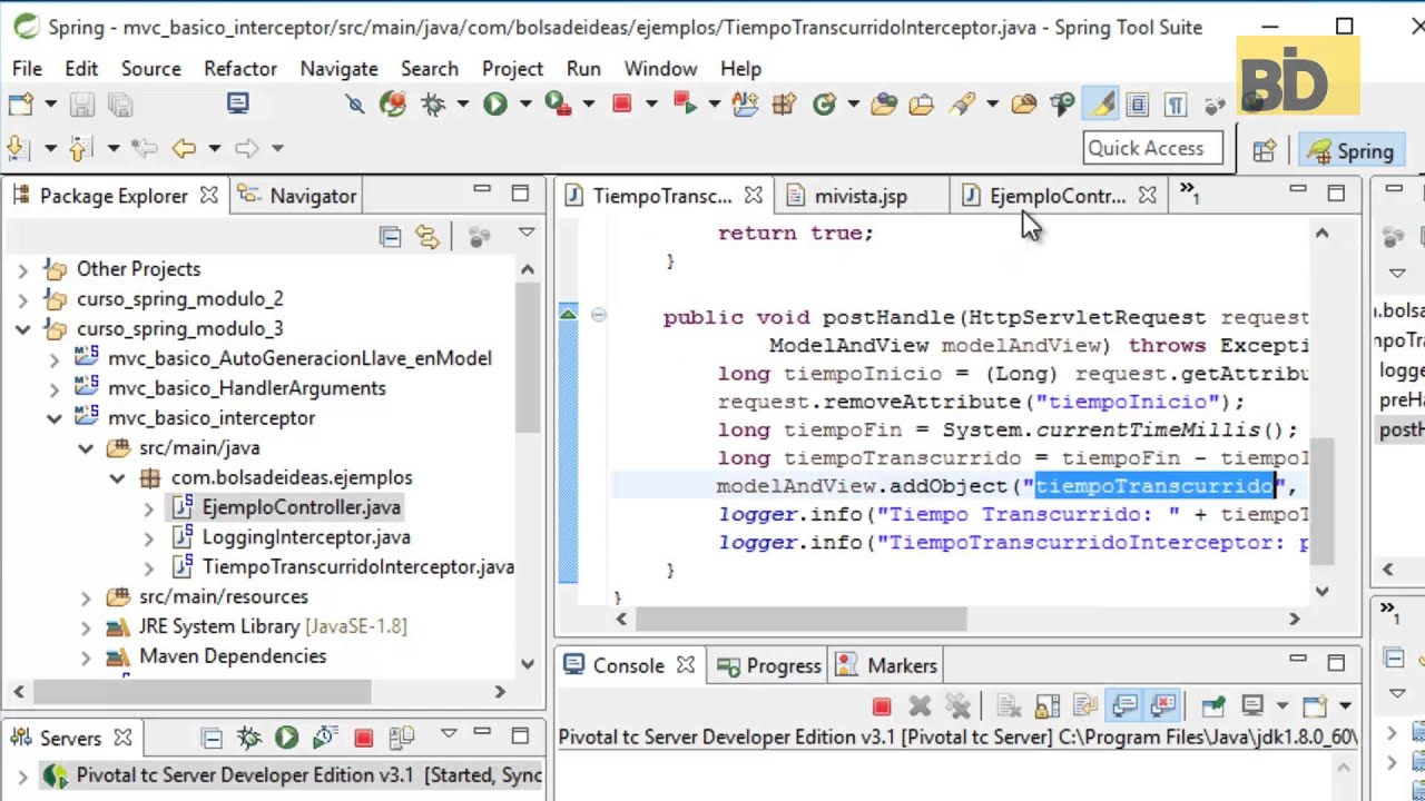 Curso Spring: Módulo 3 - Spring MVC Interceptor - YouTube