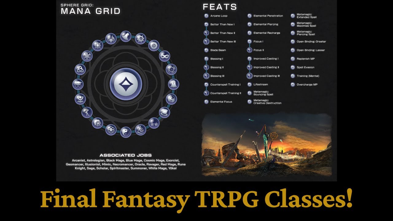 Final Fantasy TRPG: Legend Edition — Classes & Jobs Explained - YouTube