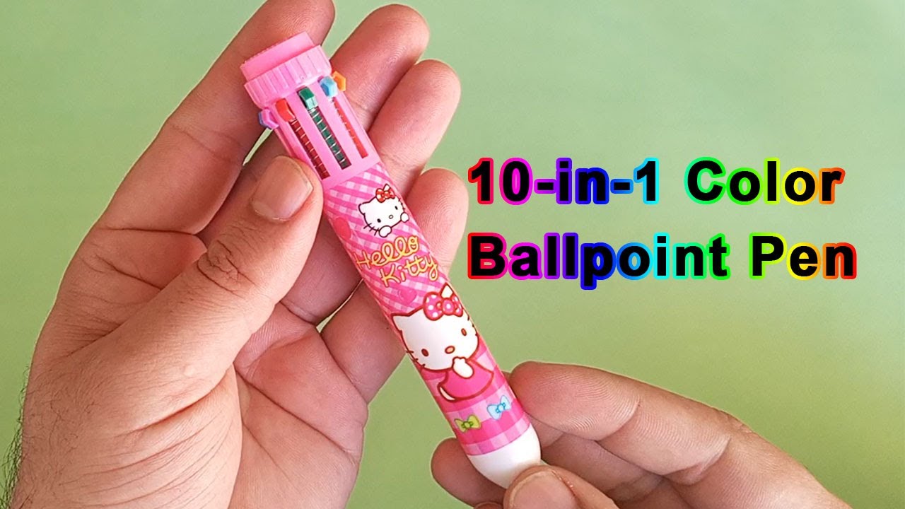 10-in-1 Color Ballpoint Pen | Multicolor Ballpoint Pen | 10 Color Ball ...