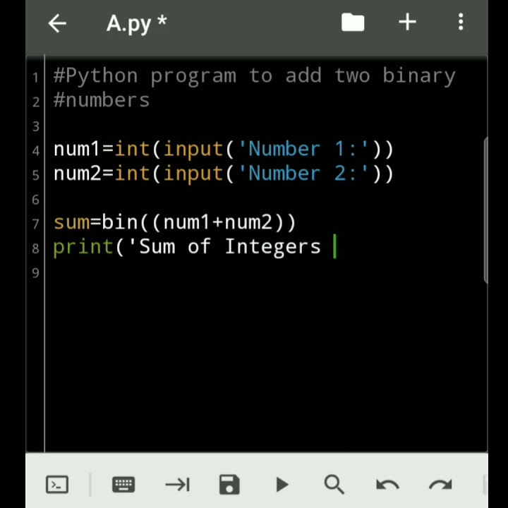 #Add two #binary #numbers in #Python - YouTube