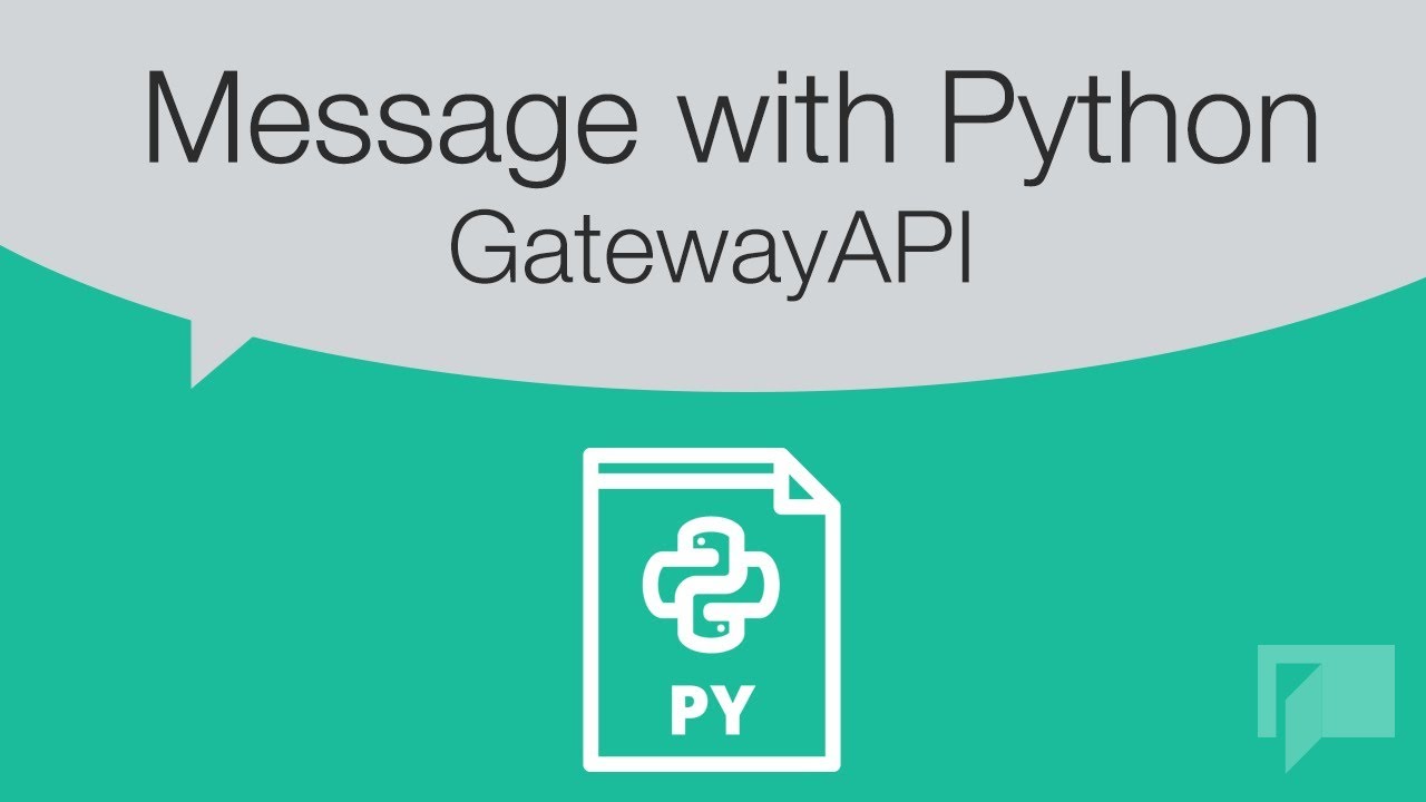 Gatewayapi How To Send A Message With Python Youtube