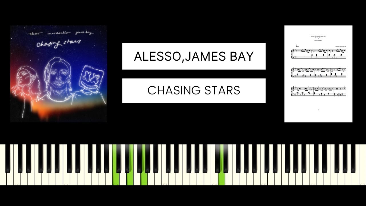 Alesso & Marshmello - Chasing Stars ft. James Bay (BEST PIANO TUTORIAL ...