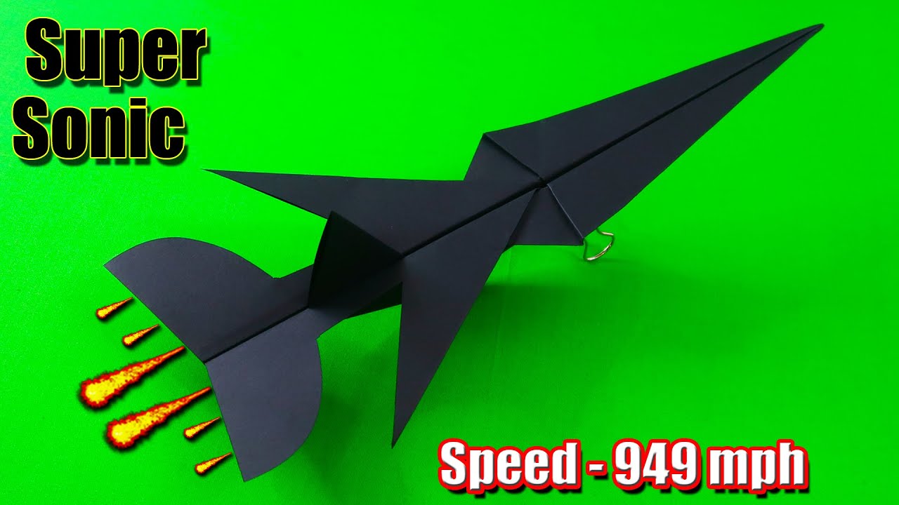 EASY Paper Plane That FLY FAR || HOW To FOLD A Paper Airplane || Best ...