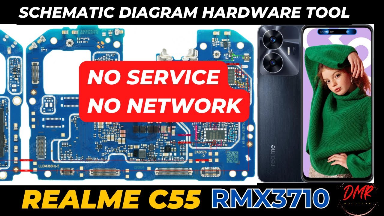 Realme c55 rmx3710 No Network & No Service problem solution | Schematic ...