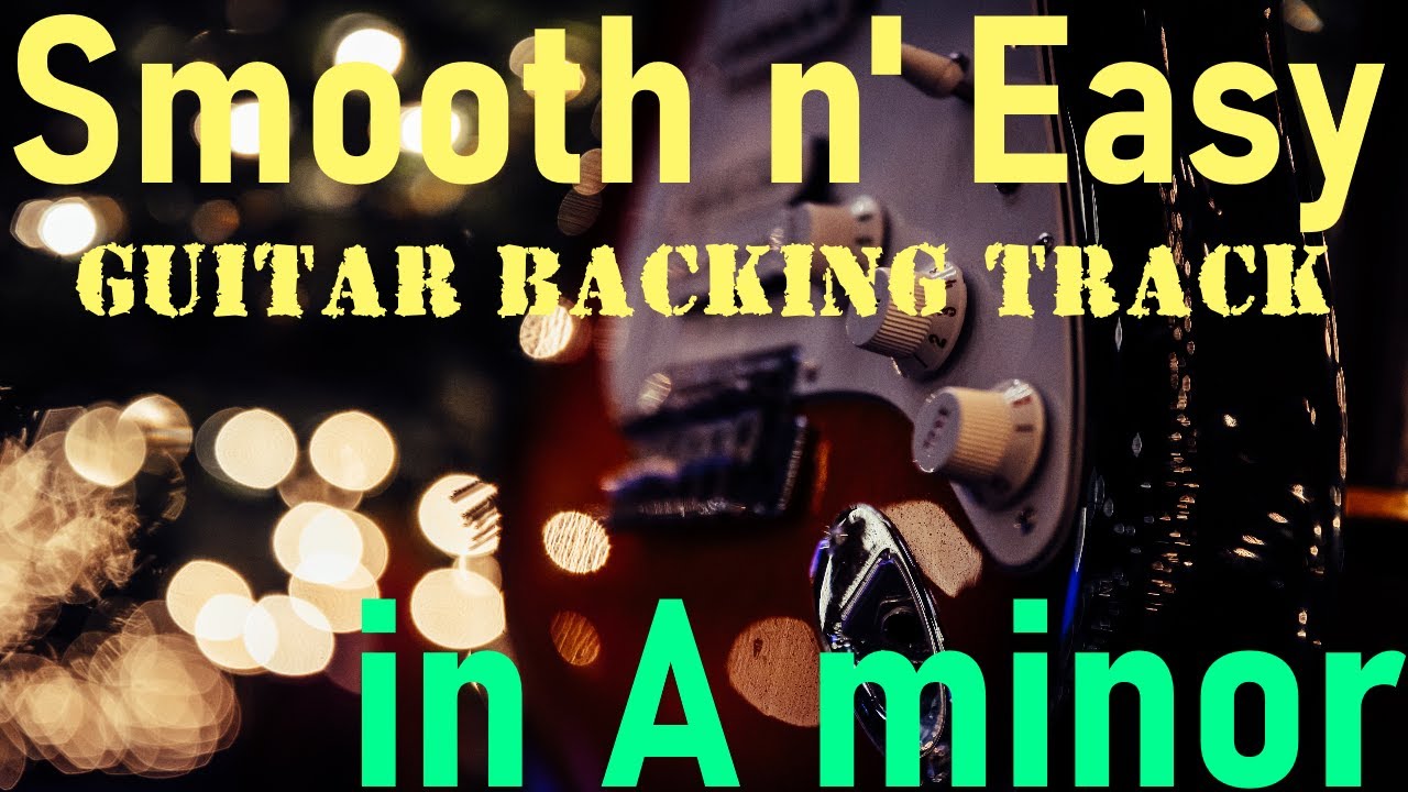 Guitar backing track in A minor (with scale diagrams) - YouTube