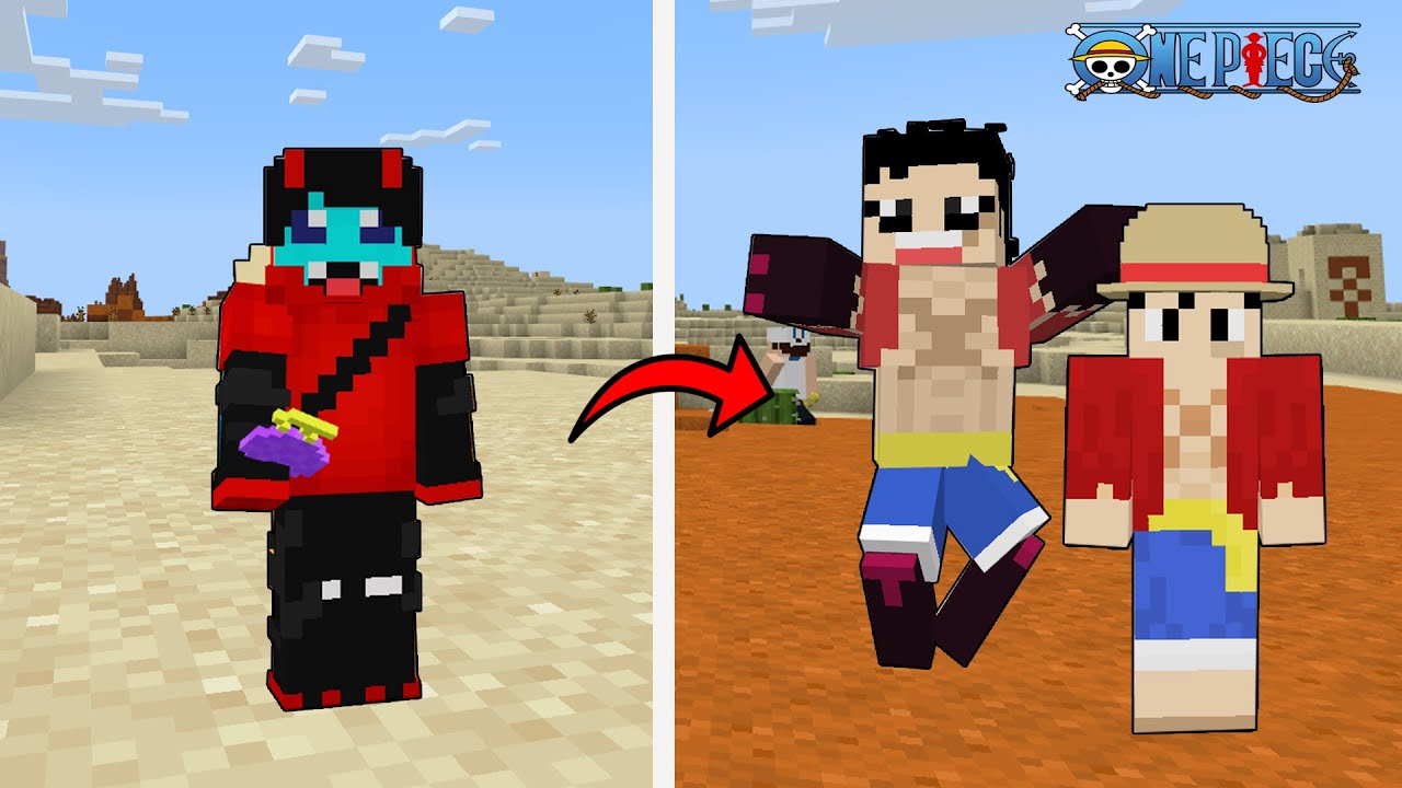 Naging si LUFFY ako ng Onepiece sa Minecraft PE!! ft. SheyyynPlayz ...