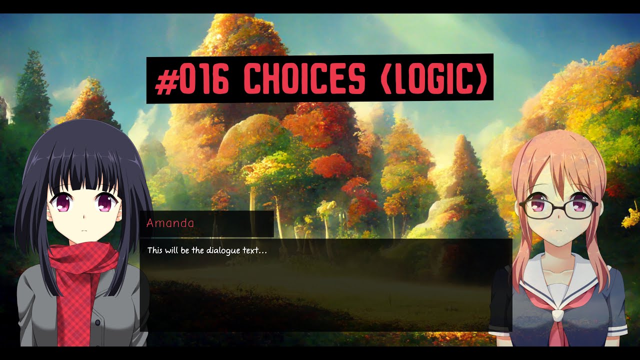 Create a Visual Novel from Scratch in Unreal Engine 5 - #016 - Choices ...