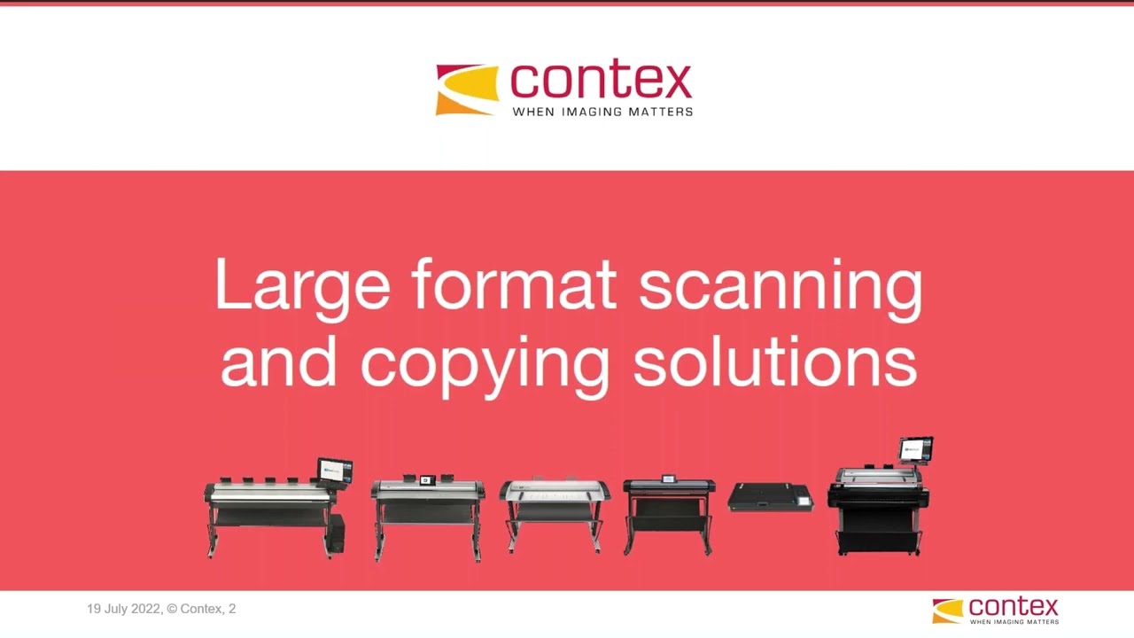 Product line presentation - Contex large format scanning - YouTube
