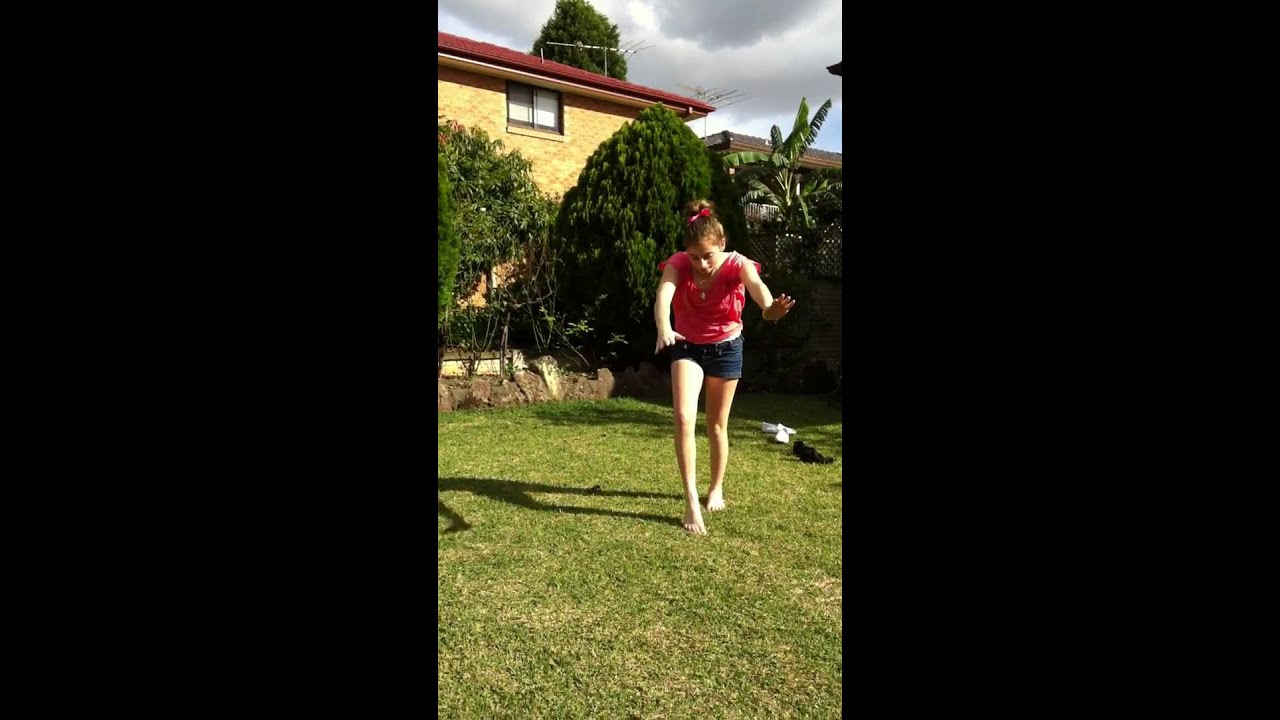 girl fails doing a handstand!! - YouTube