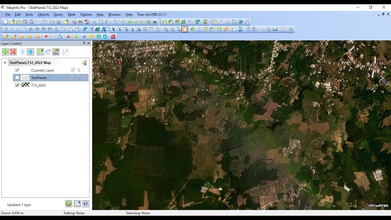 Forest GIS - Theo dõi DBR: Xem ảnh vệ tinh chất lượng cao theo NGÀY- THÁNG - QUÝ trên Mapinfo ...