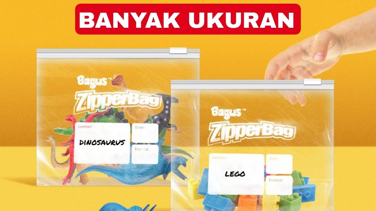 ZIP LOCK BAGUS Serbaguna Bisa Untuk Makanan - YouTube