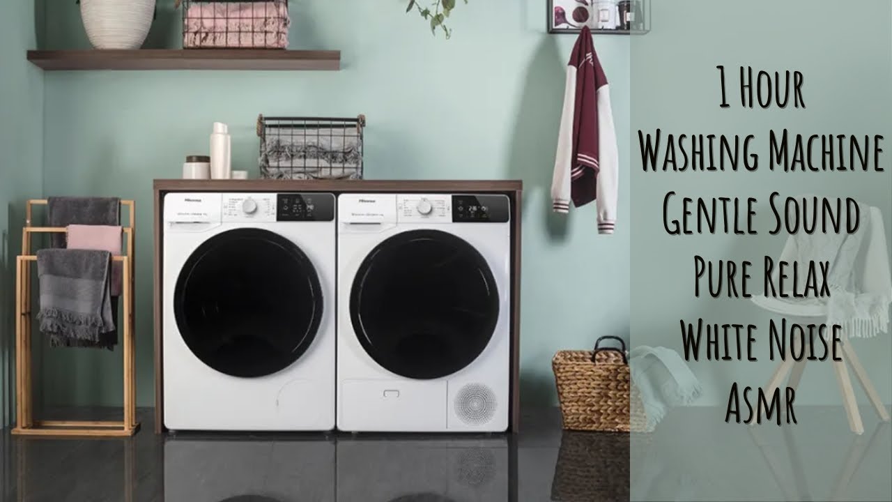 Washing machine sound asmr - gentle cycle sound - white noise to sleep ...