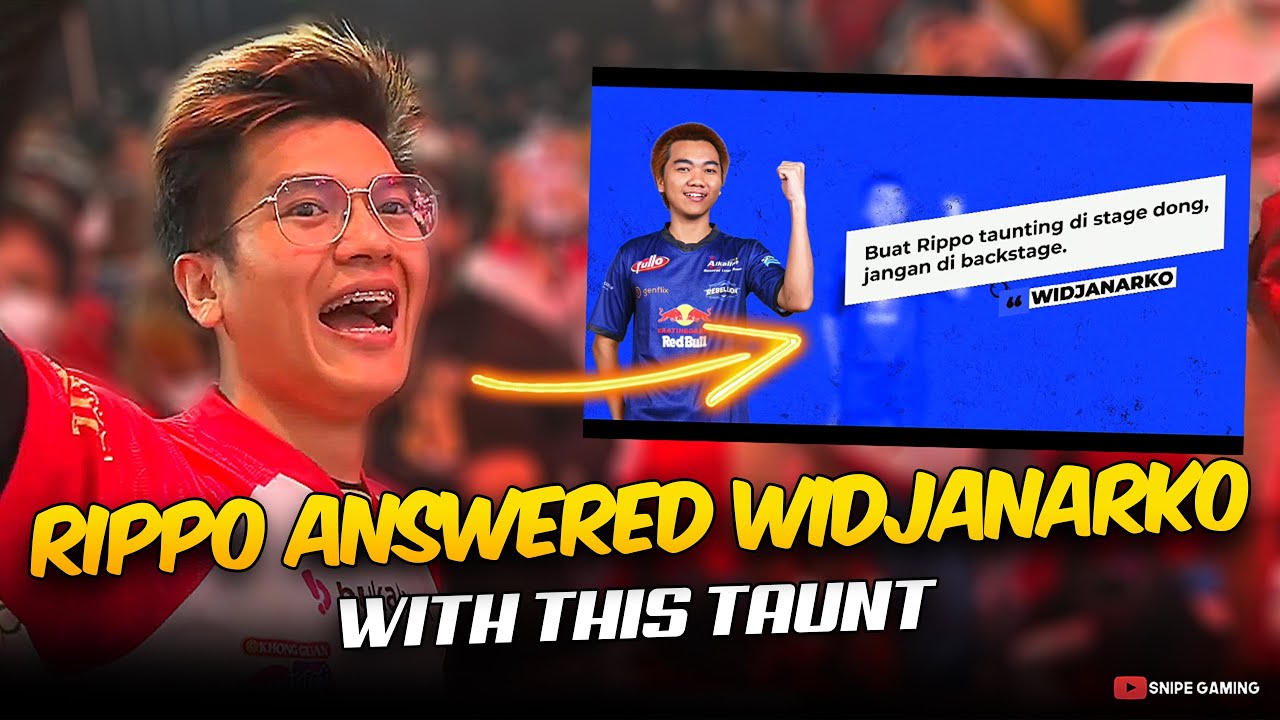 RIPPO ANSWERED WIDJANARKO WITH THIS SAVAGE TAUNT. . . 😮 - YouTube