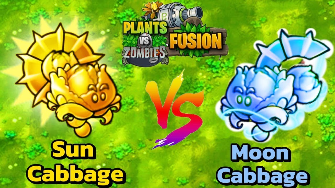 PvZ Fusion 3.0 Challenge - Sun vs Moon Cabbage Ultimate Battle | Epic ...