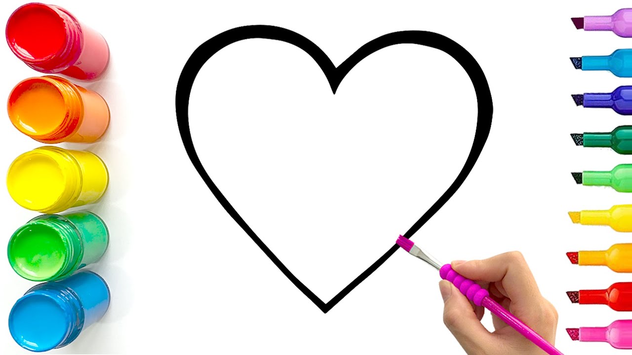 How to Draw a Vibrant Heart | Easy Step-by-Step Tutorial - YouTube